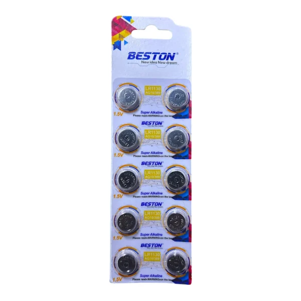 Pila Beston LR1130 Alcalina – 1.5V (Pack x10) – Beston Peru